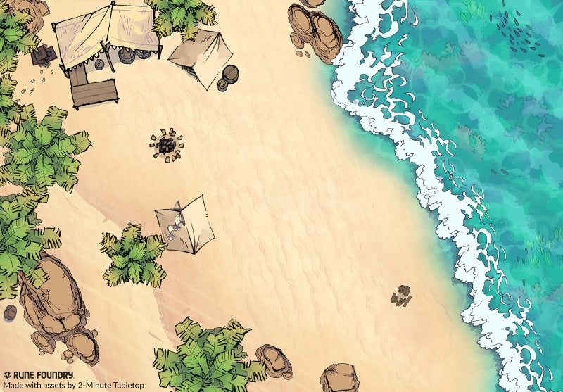 Beach Battle Map Pack – Rune Foundry