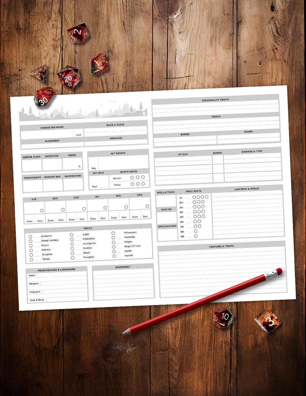 DnD Premade Characters - Free Downloadable PDFs – Rune Foundry