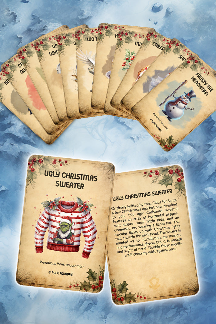 Christmas Magic Items - Free Holiday Themed Magic Items – Rune Foundry