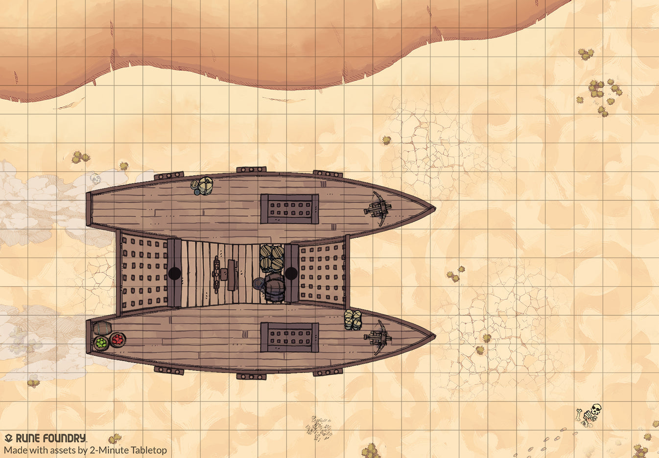 Desert Battle Map (The Void of Amenti) | Rune Foundry