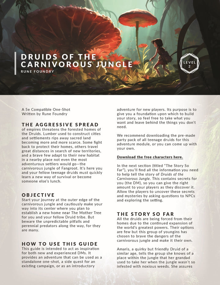Free DnD One Shot Adventures With Everything Needed – Rune Foundry