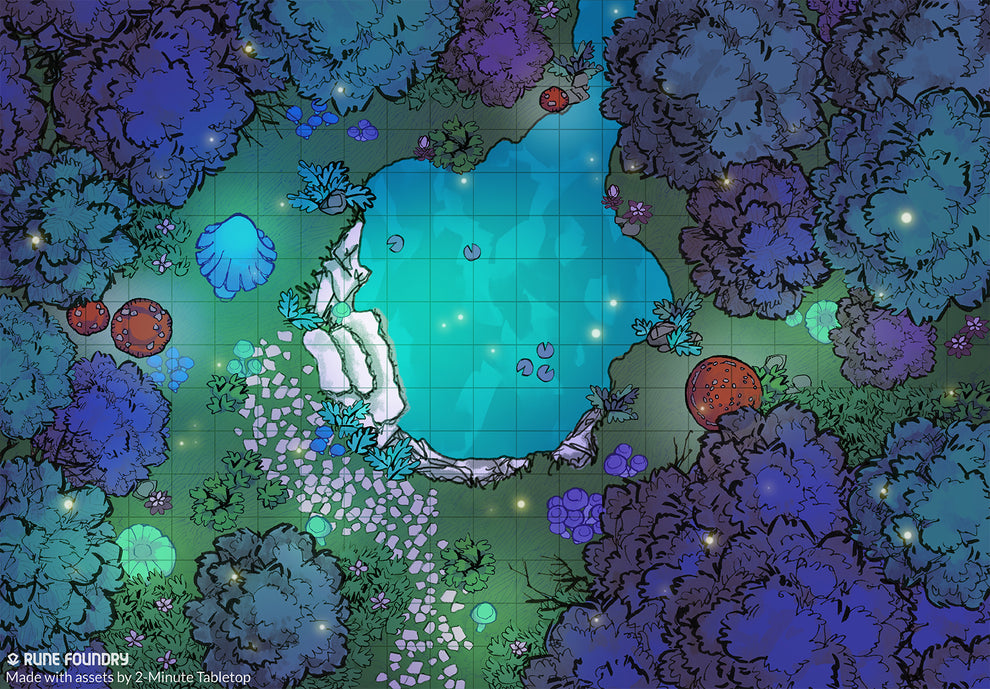 Free DnD Forest Battle Map Pack (5 Settings, 40 Variations – Rune Foundry