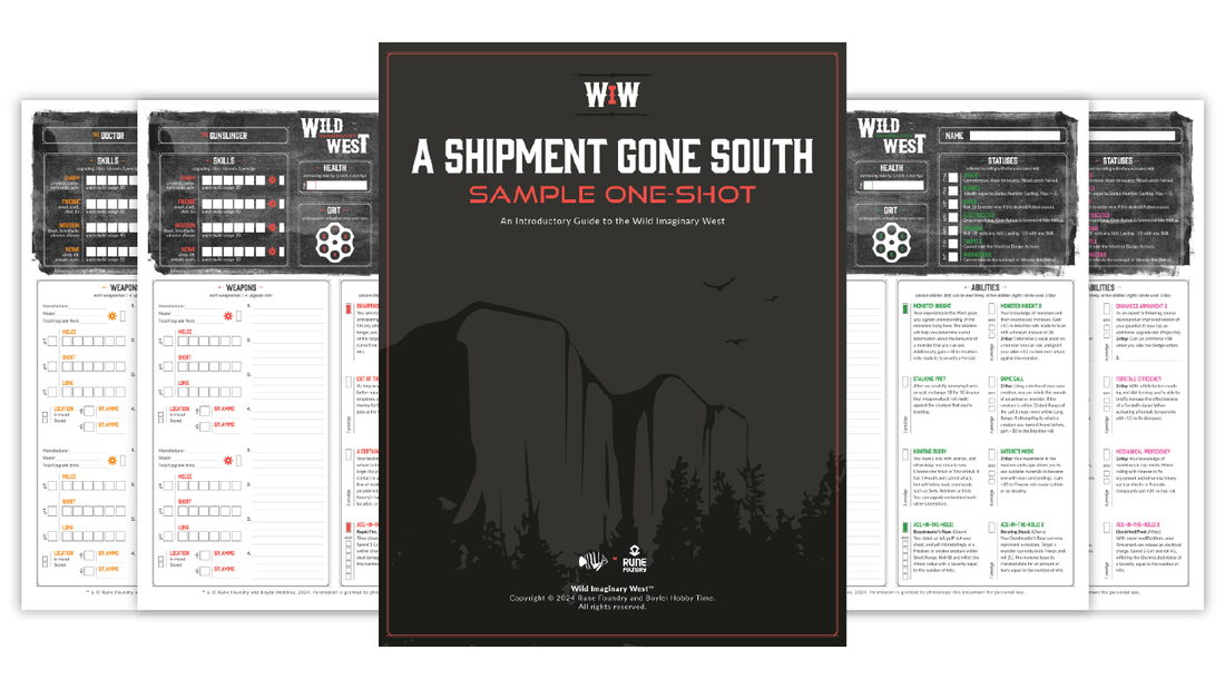 Wild Imaginary West RPG Quickstart Guide – Rune Foundry