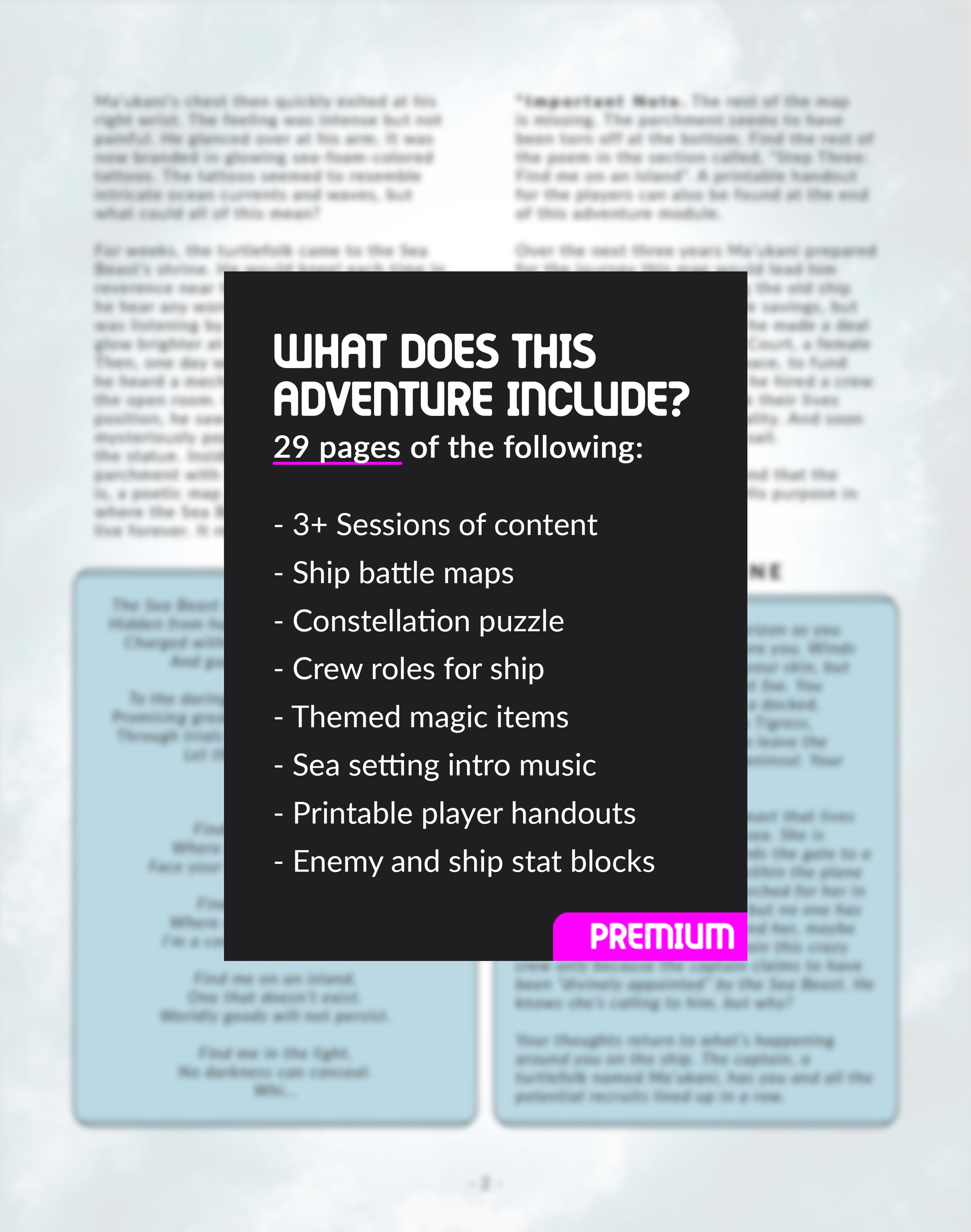 In Search of the Sea Beast - DnD Mini-Campaign – Rune Foundry