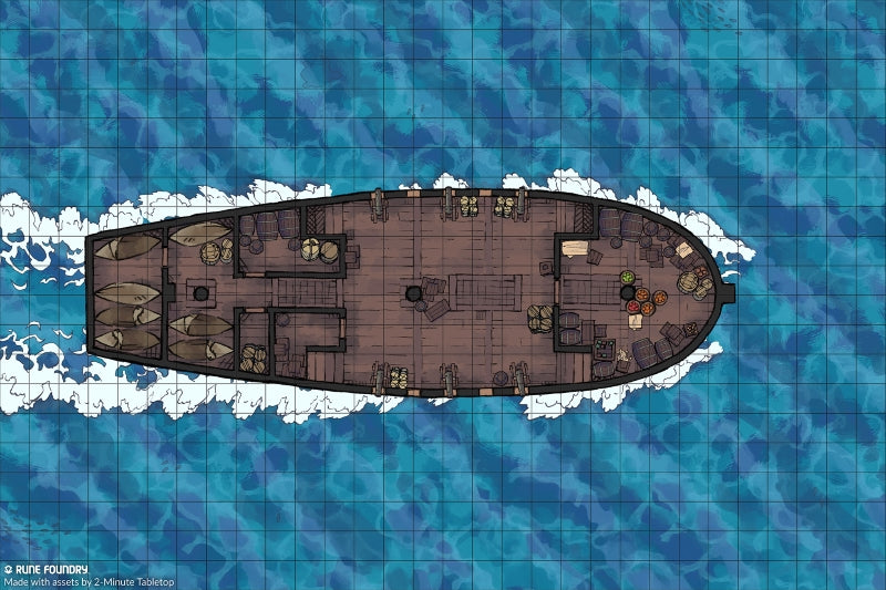 Sailing Ship Battle Map - Free Download for Digital or Print – Rune Foundry
