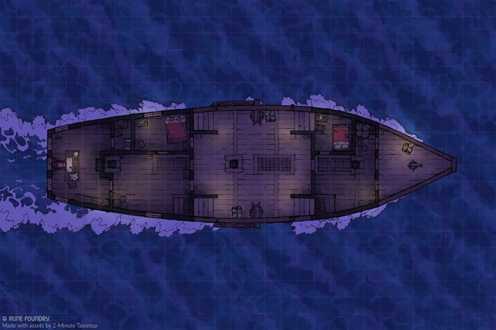 Sailing Ship Battle Map - Free Download for Digital or Print – Rune Foundry