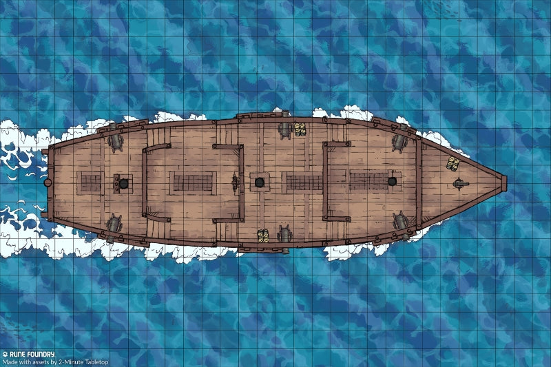 Sailing Ship Battle Map - Free Download for Digital or Print – Rune Foundry