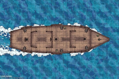 Sailing Ship Battle Map - Free Download for Digital or Print – Rune Foundry