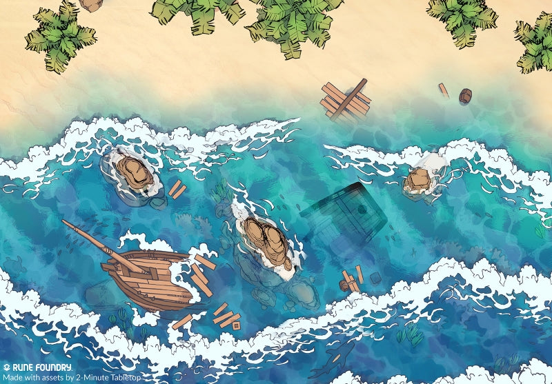 Beach Battle Map Pack – Rune Foundry