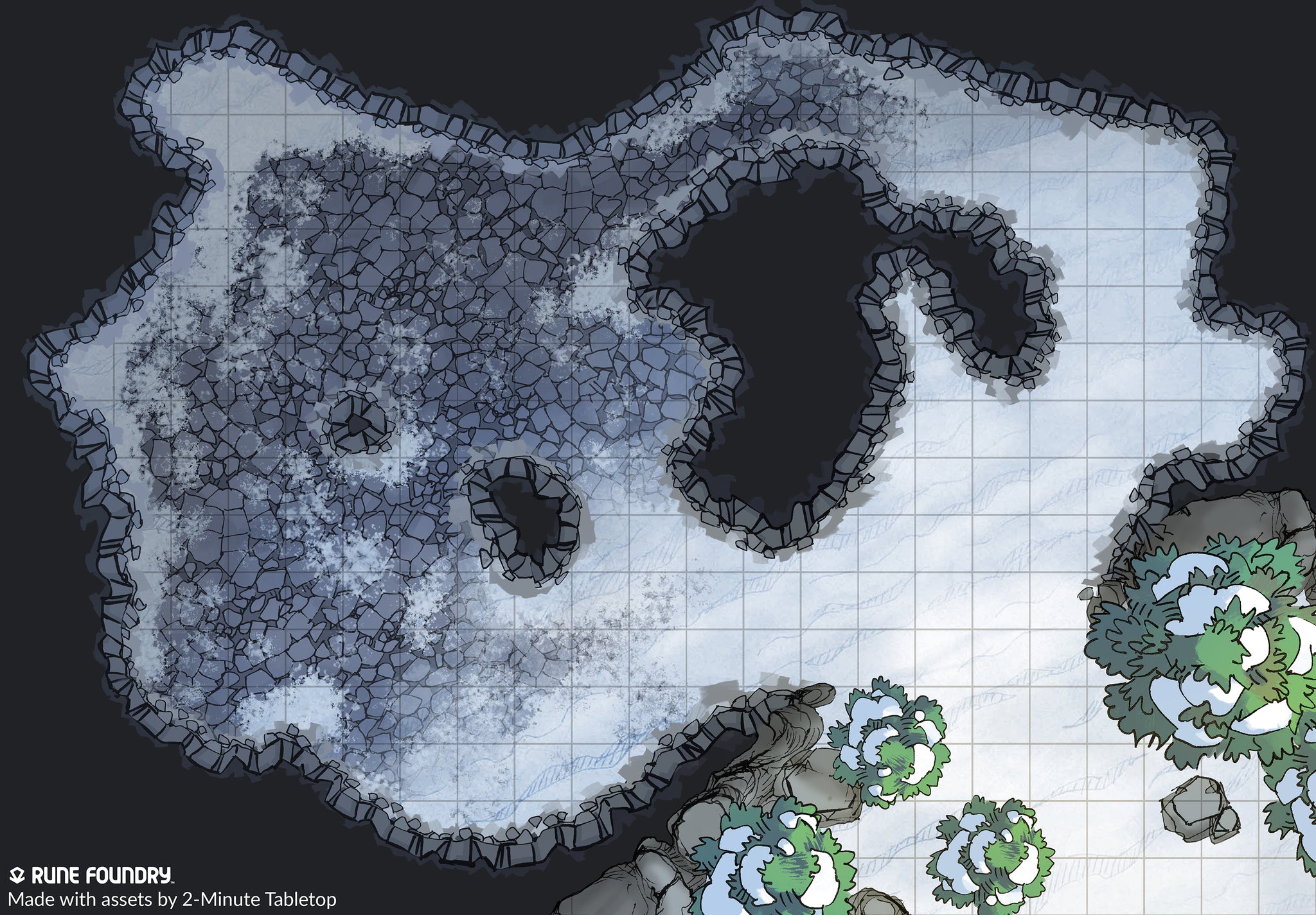 Winter Snow Battle Map Pack - Free Download for Print or Digital – Rune ...