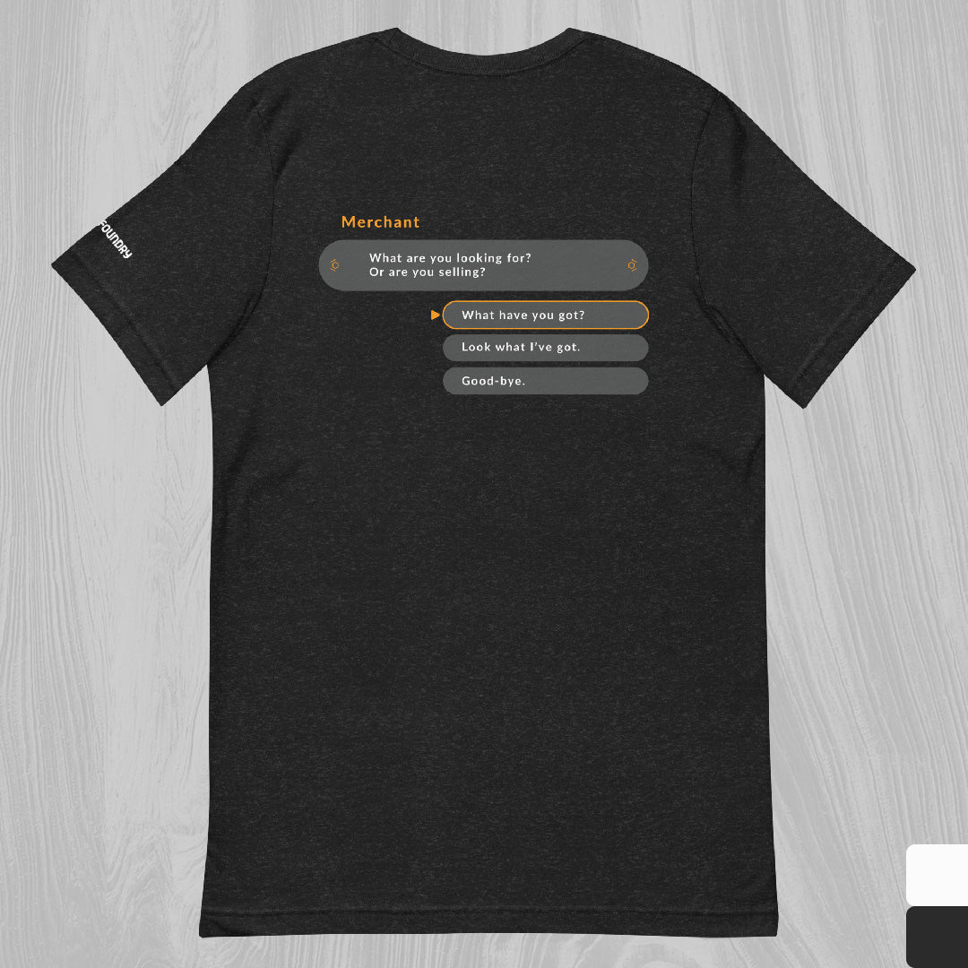 NPC Merchant T-Shirt - DnD Clothing by Rune Foundry