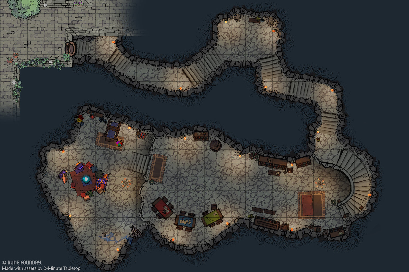 Underground Room Map for DnD 5e – Rune Foundry