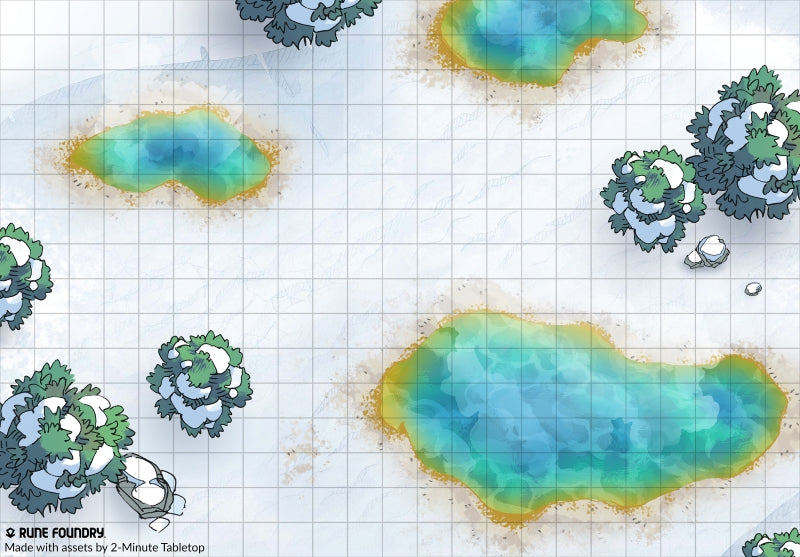 Winter Snow Battle Map Pack - Free Download for Print or Digital – Rune ...